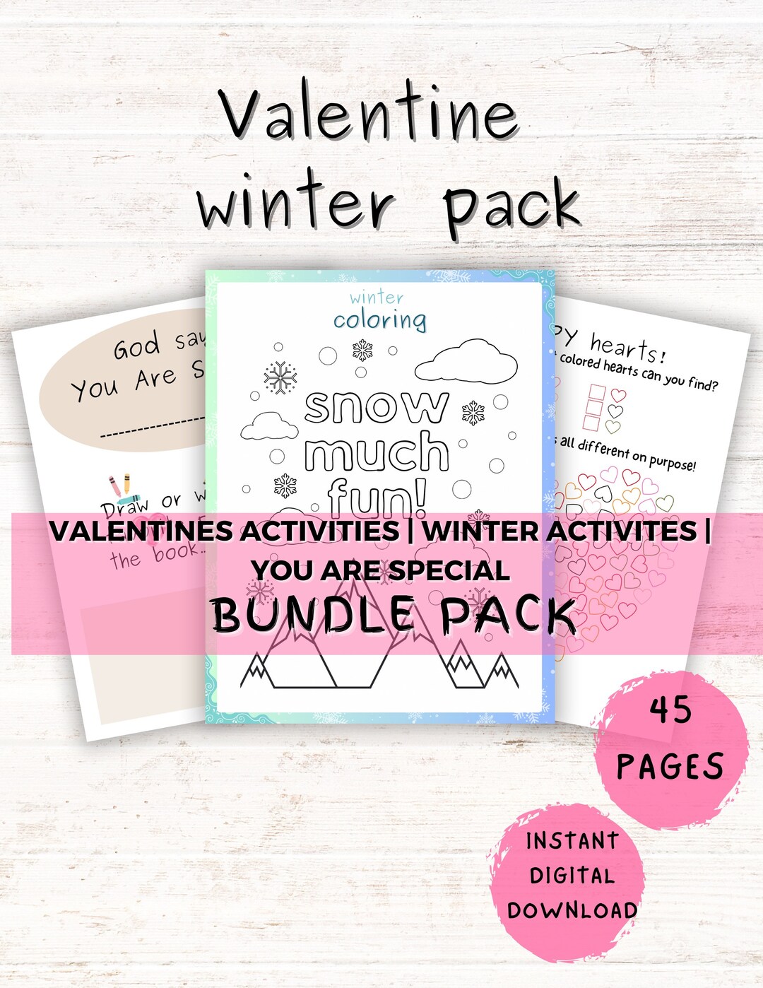 Valentine’s Day Activities for Kids Classroom, Valentine’s Day Bundle ...
