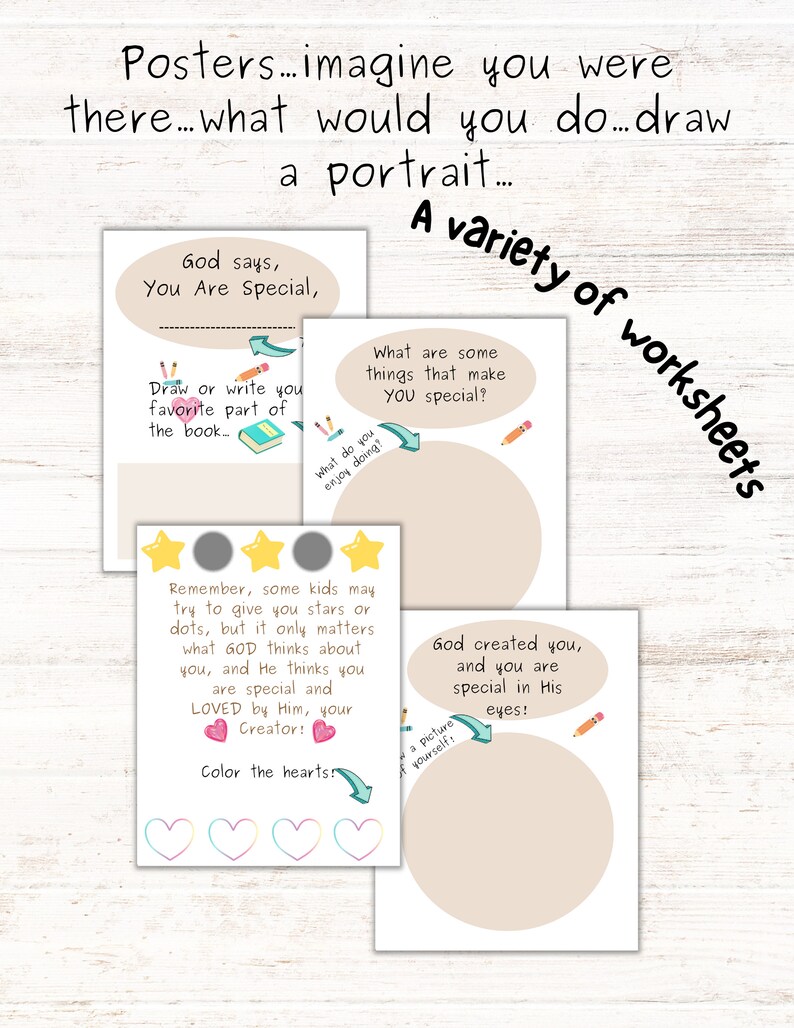 You Are Special Worksheet Packet: Max Lucado Inspired, Valentine ...