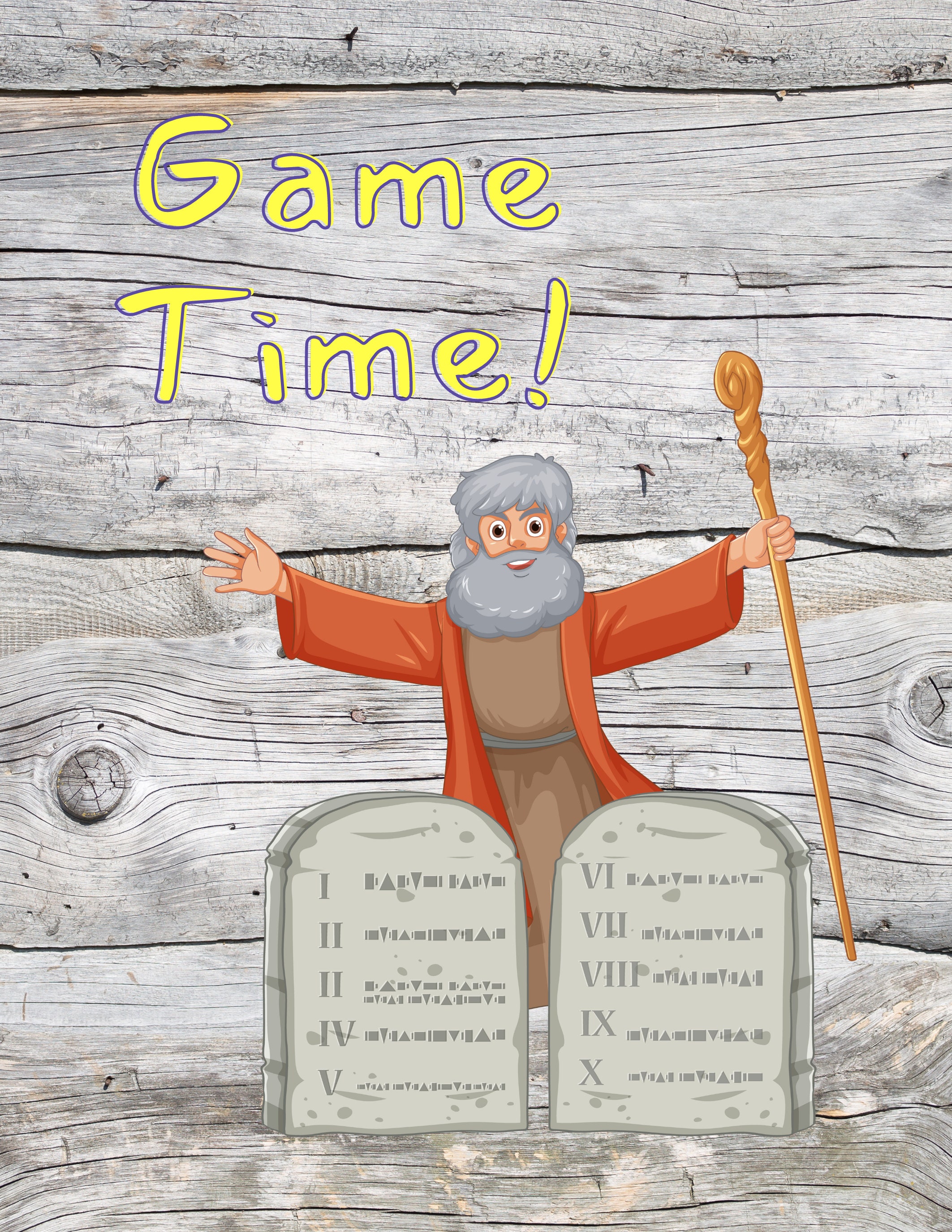 10 Commandments Matching Game: Bible Verse Activity (digital Download ...