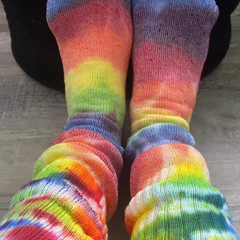 Tie Dye Socks - Etsy