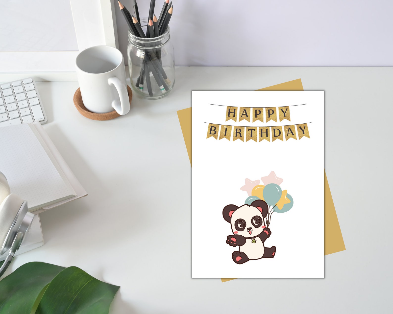 Printable Birthday Card Cute Panda Birthday Card Birthday Card Birthday ...