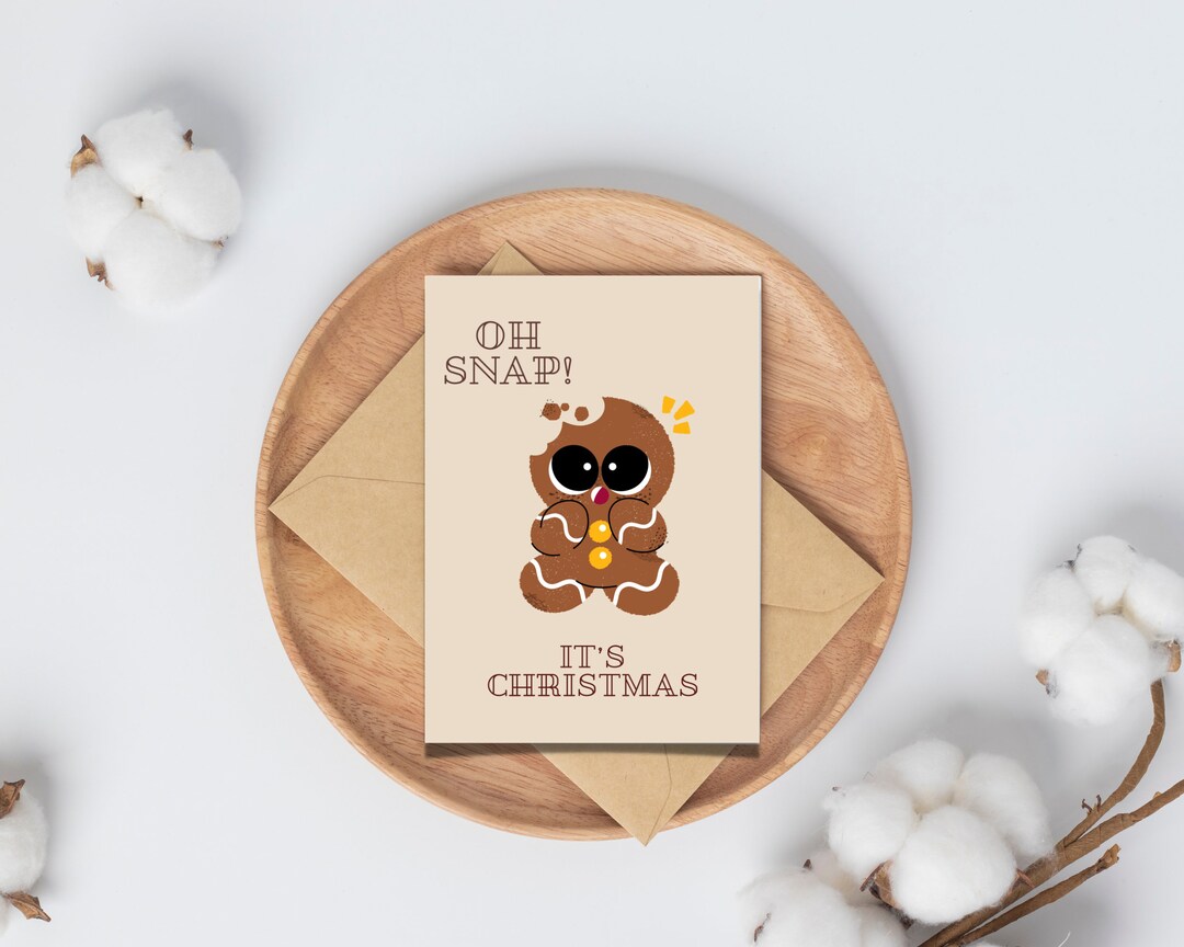 OH SNAP! It's Christmas Card | PRINTABLE Funny Christmas Holiday ...