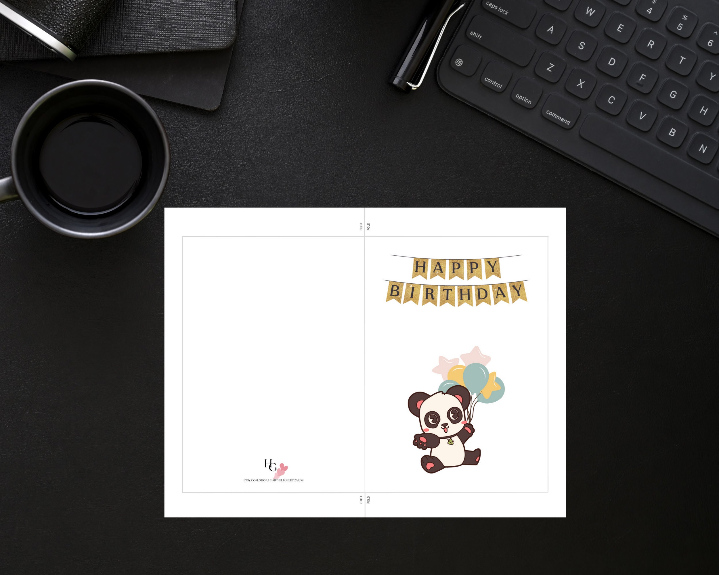 Printable Birthday Card Cute Panda Birthday Card Birthday Card Birthday ...