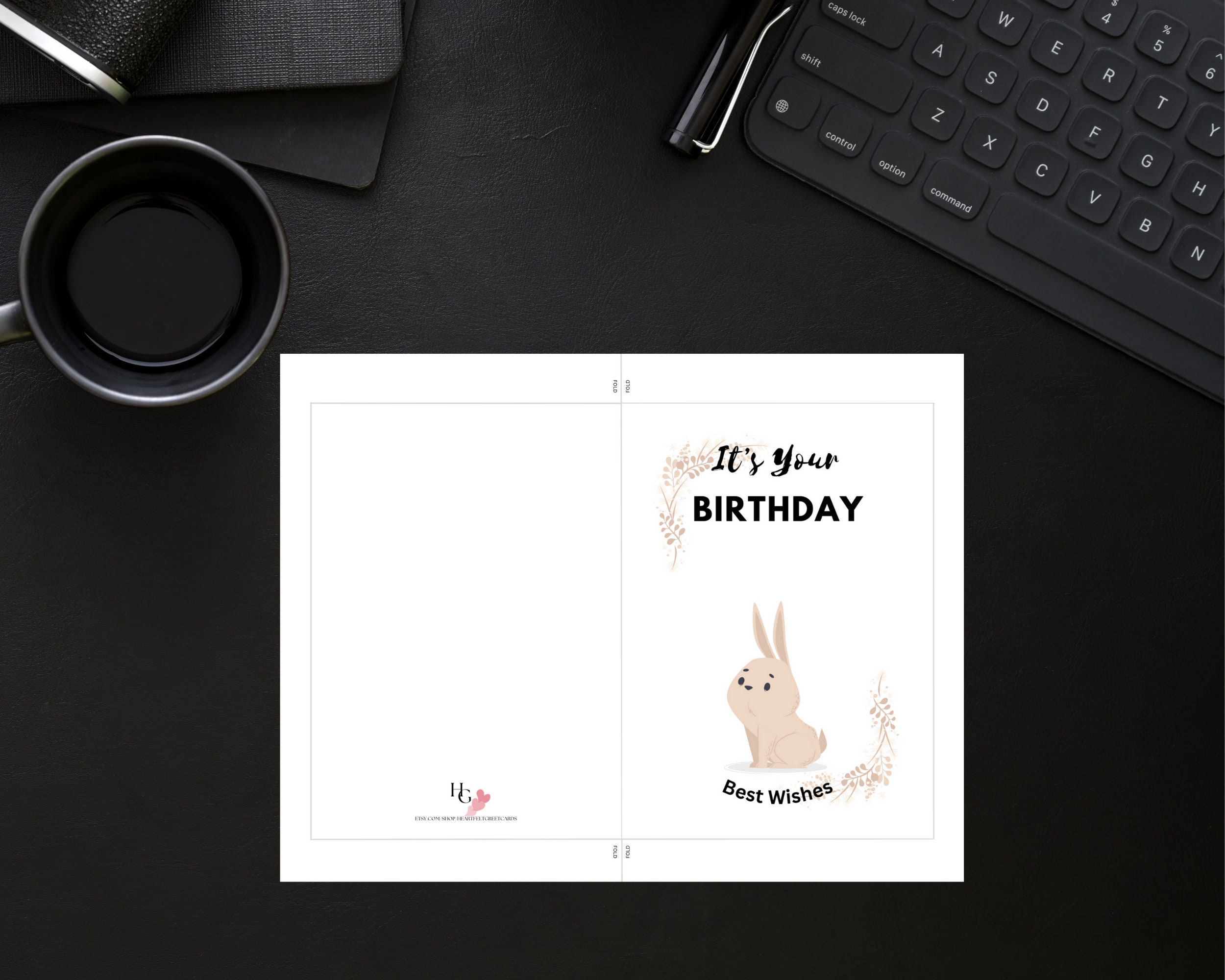 Printable Birthday Card, Cute Bunny Birthday Card, Birthday Card ...
