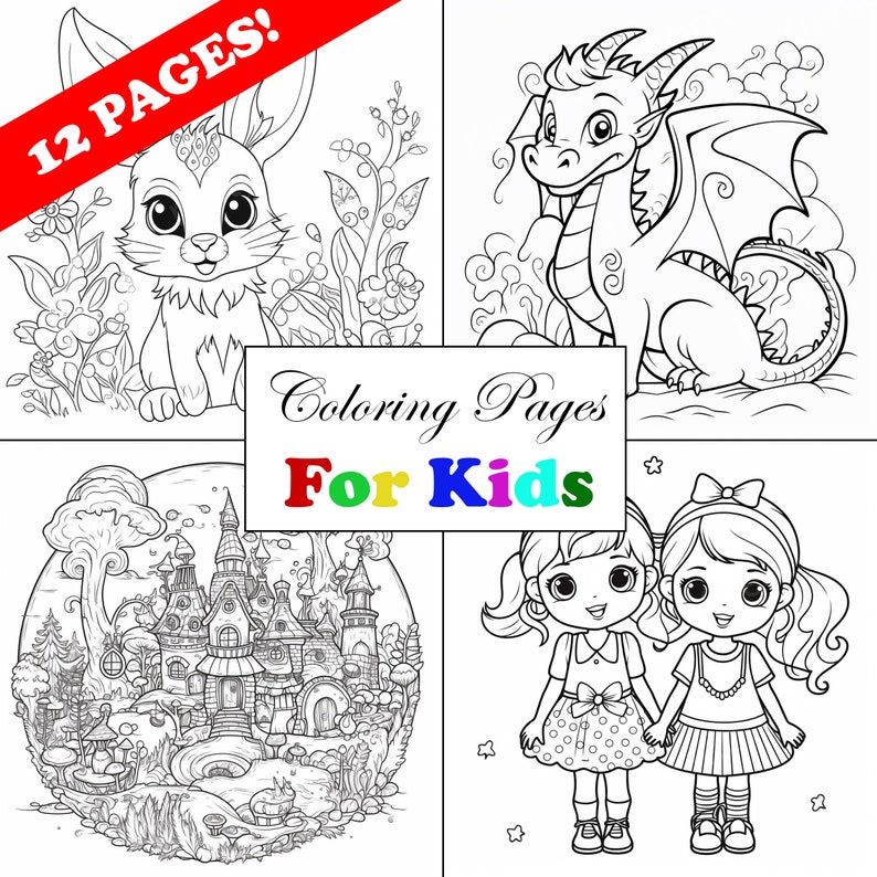 Printable Coloring Pages for Kids - Fun and Educational Activity Sheets ...