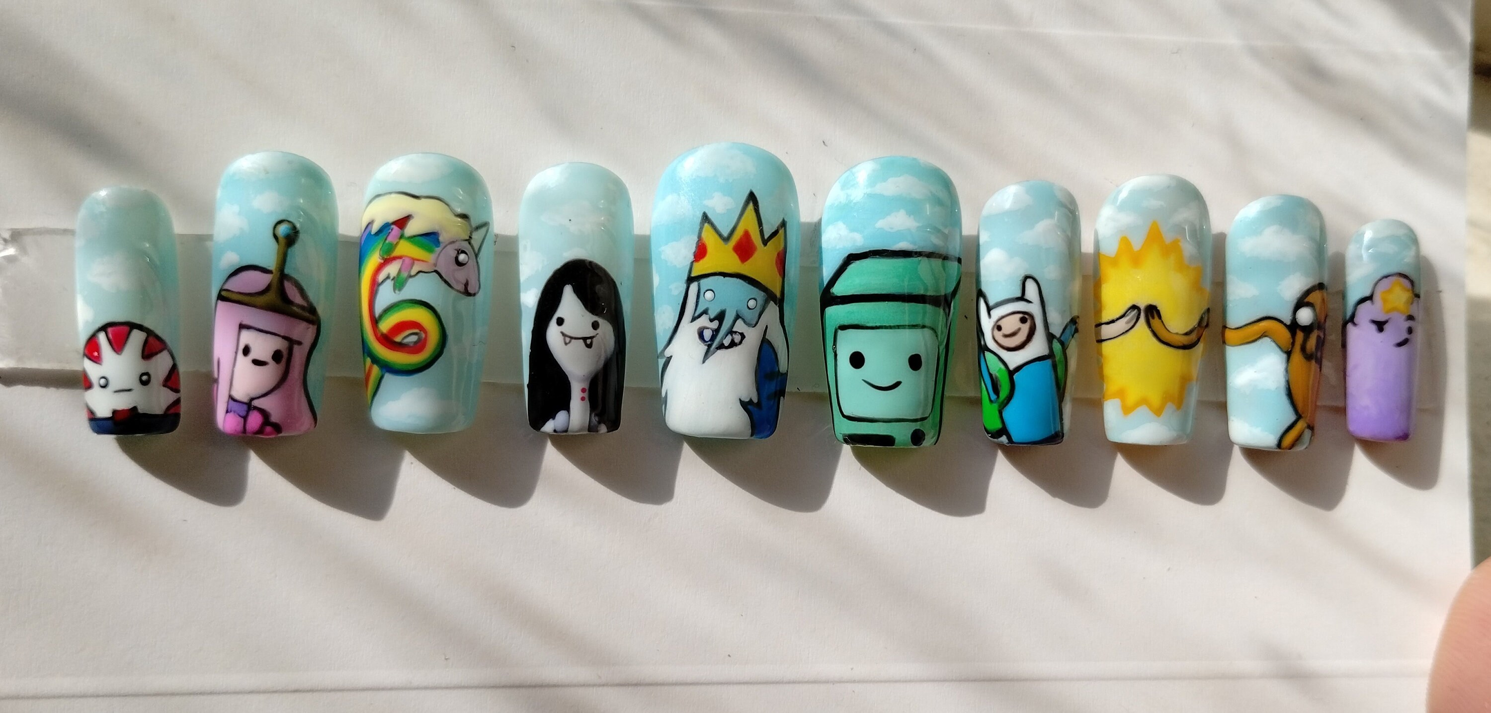Adventure Time Nail Art