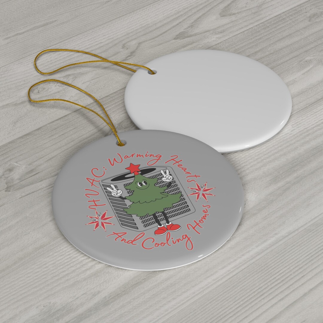 HVAC Ornament Christmas HVAC Lover Thank You Ornament for HVAC Xmas ...