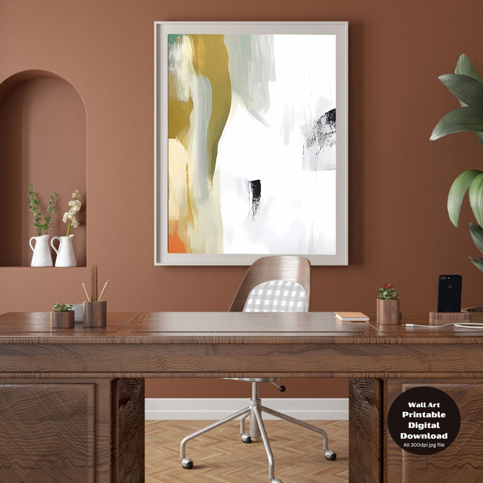 The Run Abstract Printable for a Dynamic Wall Art Display - Etsy