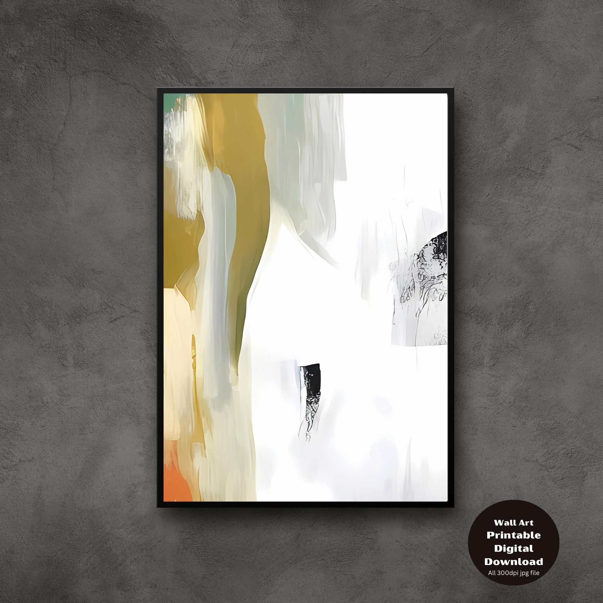 The Run Abstract Printable for a Dynamic Wall Art Display - Etsy