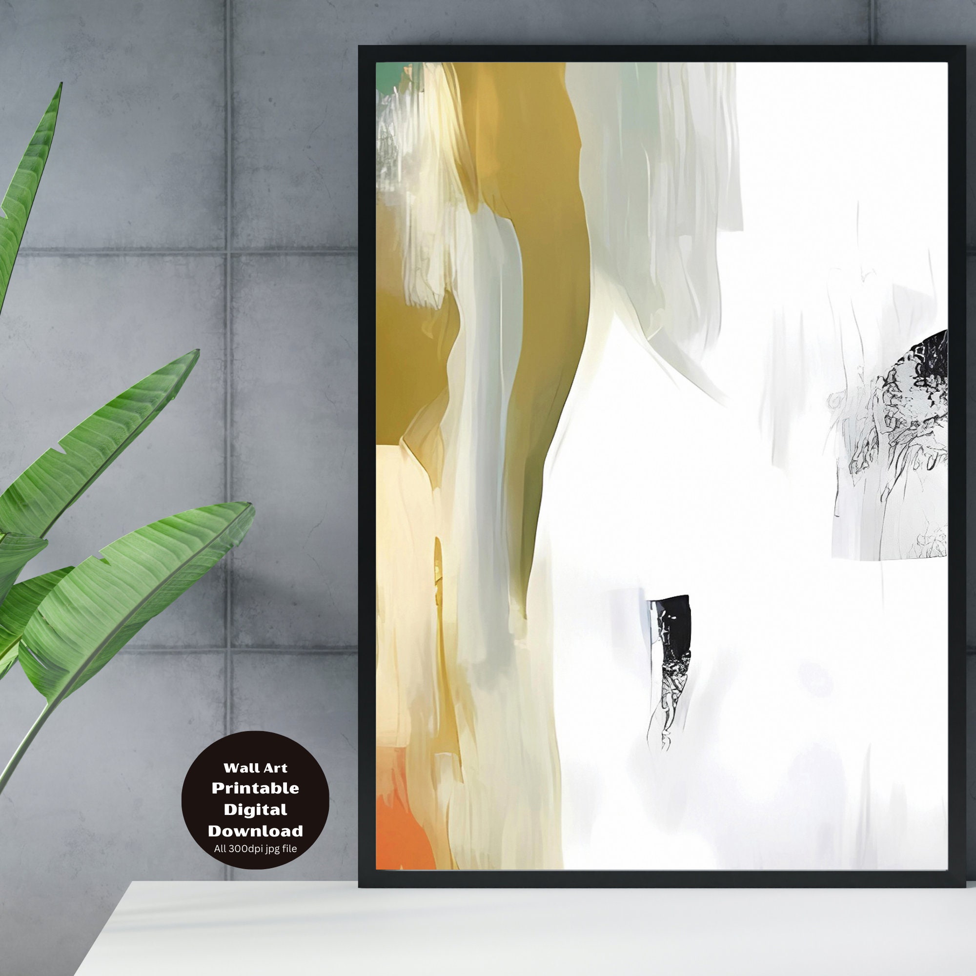 The Run Abstract Printable for a Dynamic Wall Art Display - Etsy