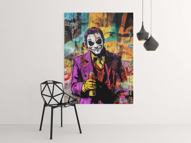 Vibrant Street Art Digital Download – Corporate Greed Satirical Mural ...