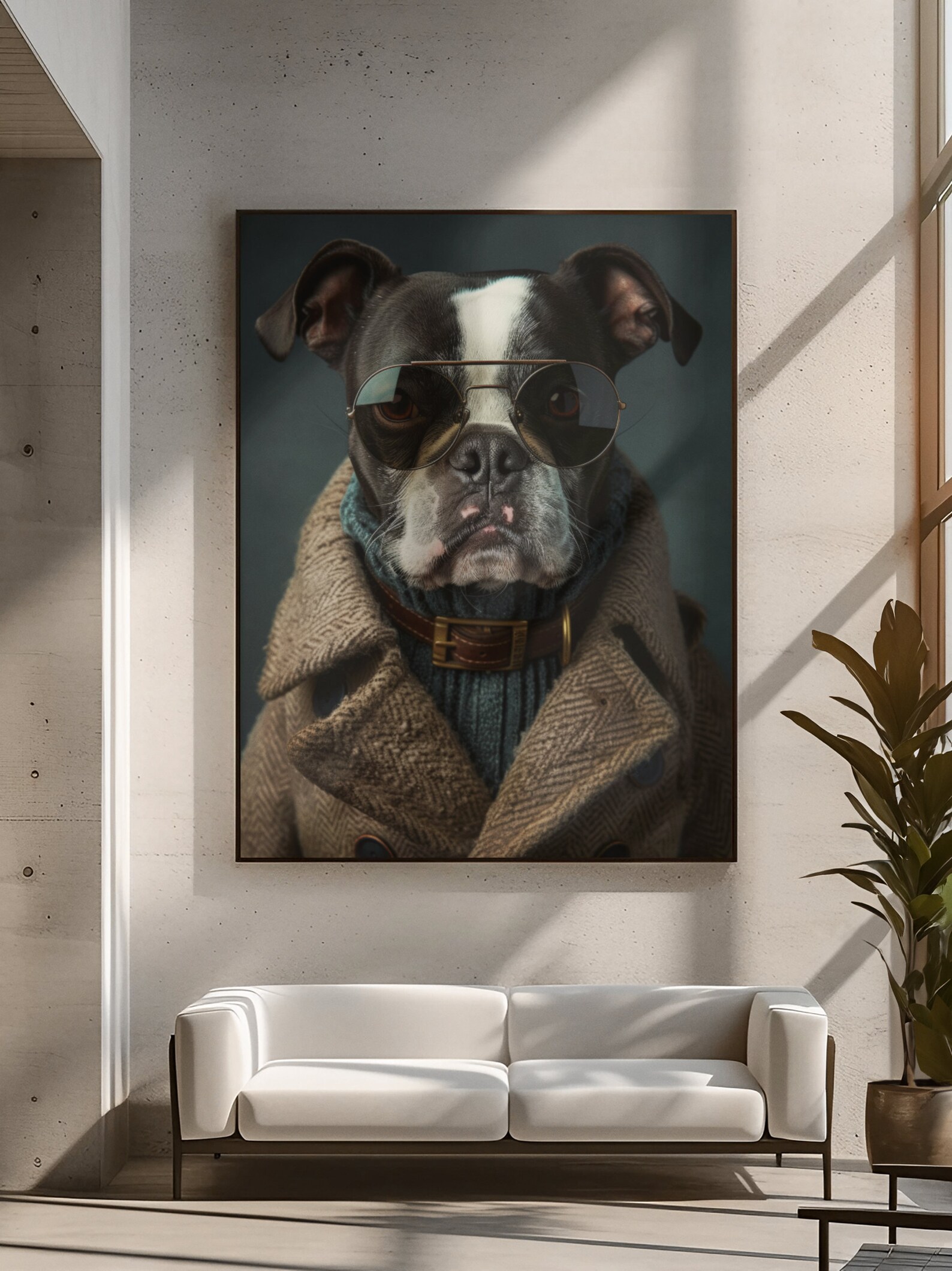 Boston Terrier Wall Art, Art Print, Wall Art, Funny Wall Decor, Boston ...