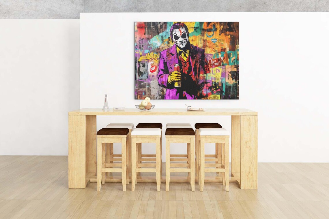 Vibrant Street Art Digital Download – Corporate Greed Satirical Mural ...