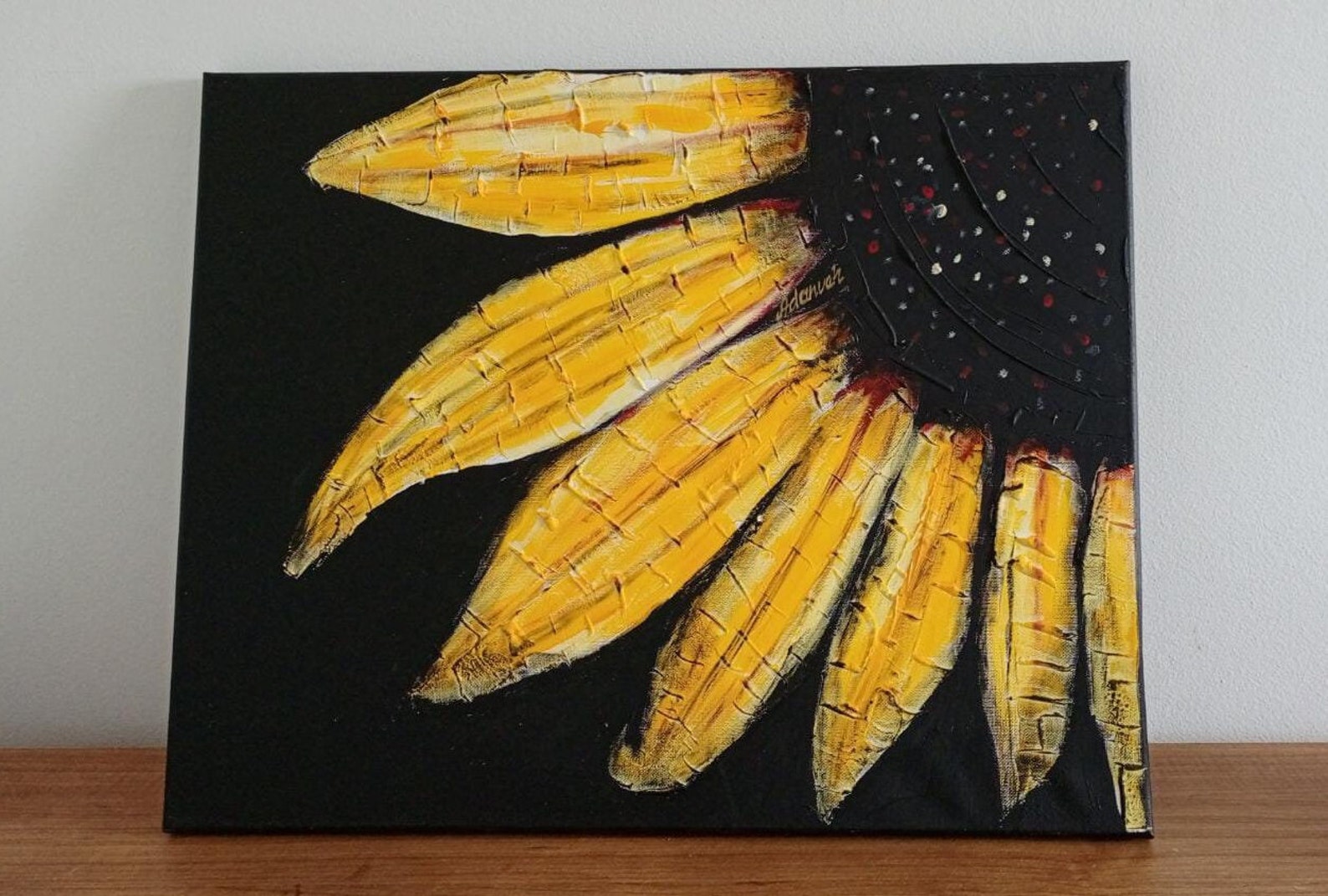 Sunburst - Acrylic Sunflower Painting - Etsy