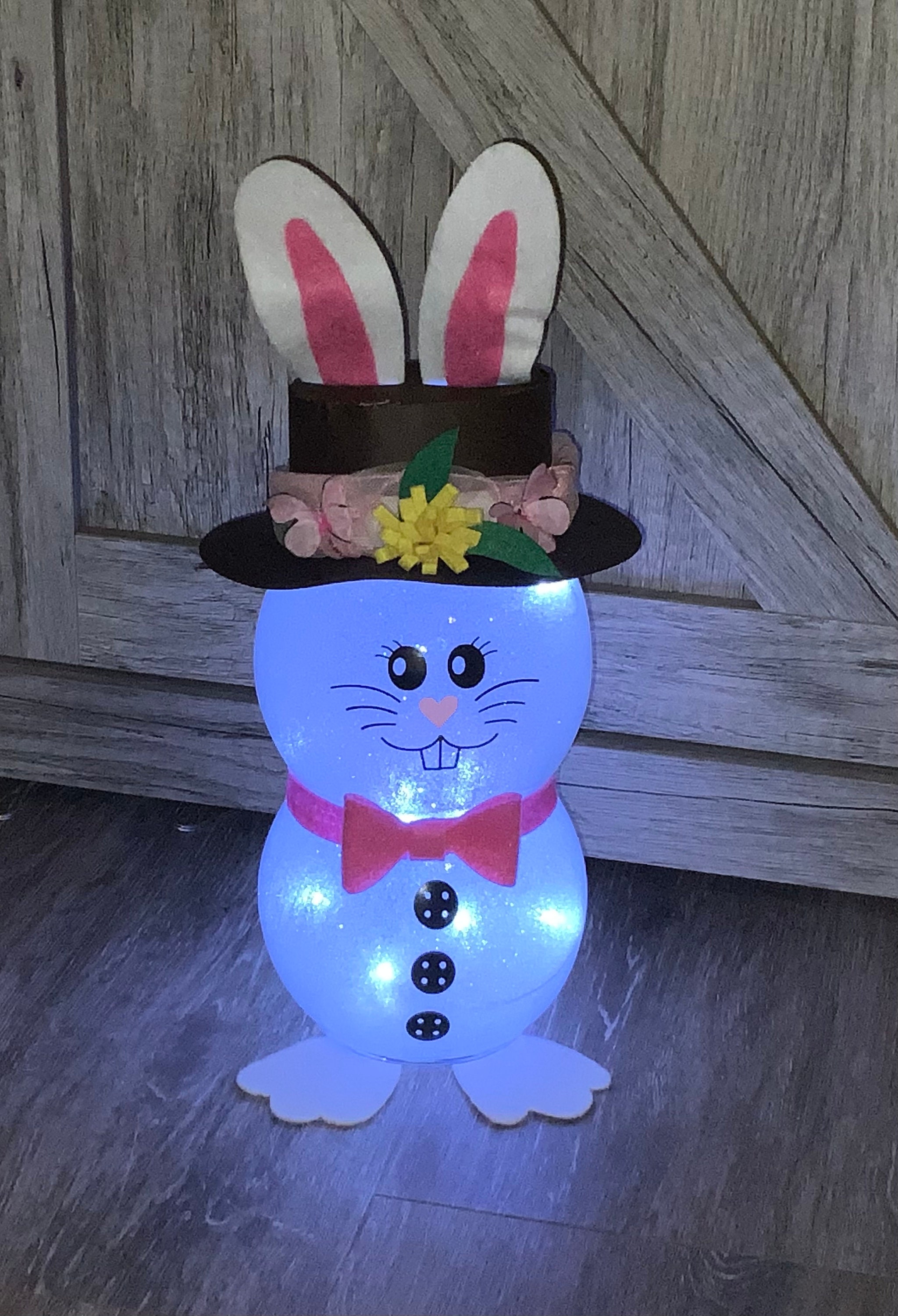 Light up Easter Bunny - Etsy