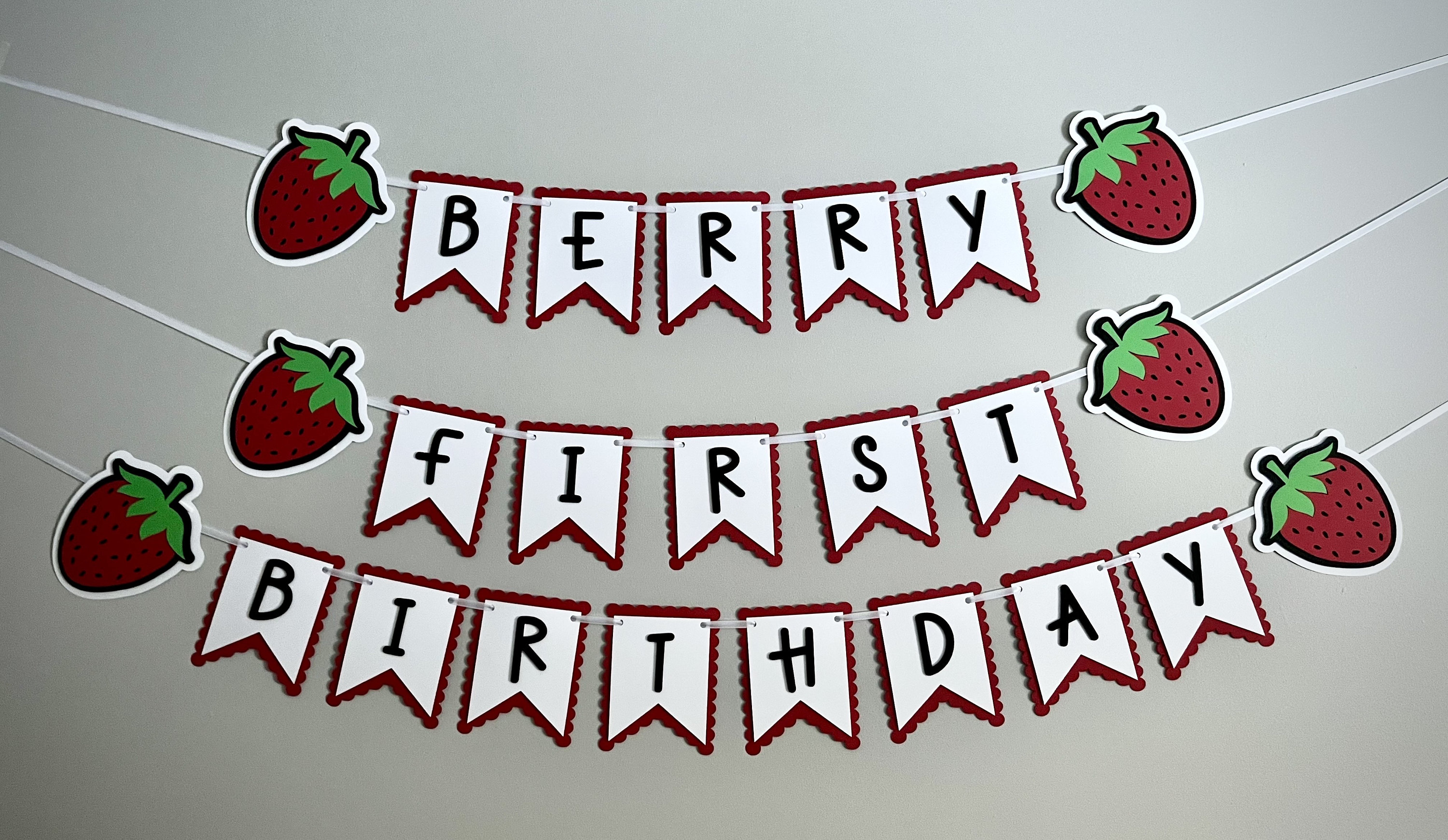 Berry First Birthday Banner. Berry First Birthday Party. Berry Sweet ...
