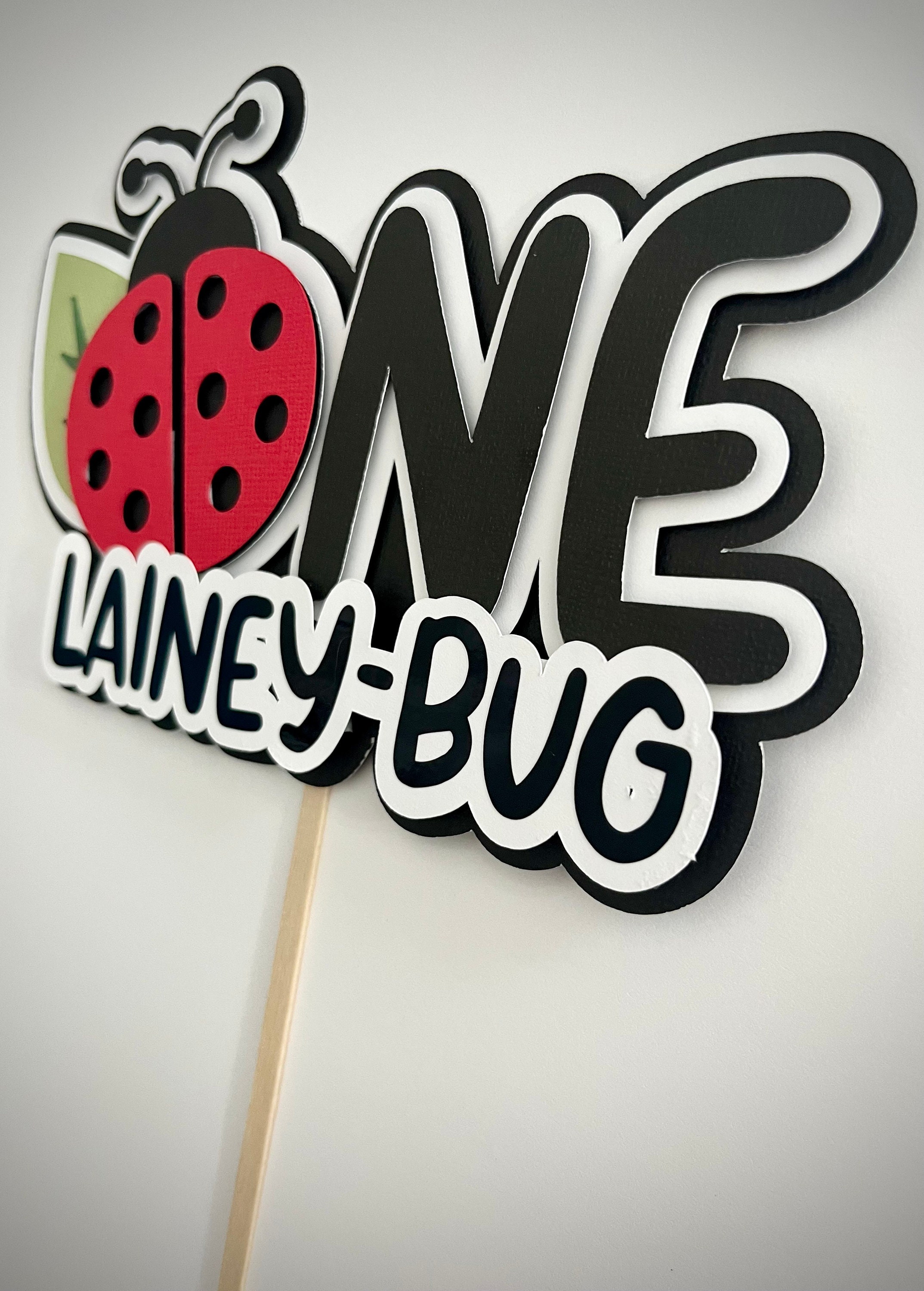 Ladybug First Birthday Cake Topper. Ladybug Party Decorations ...