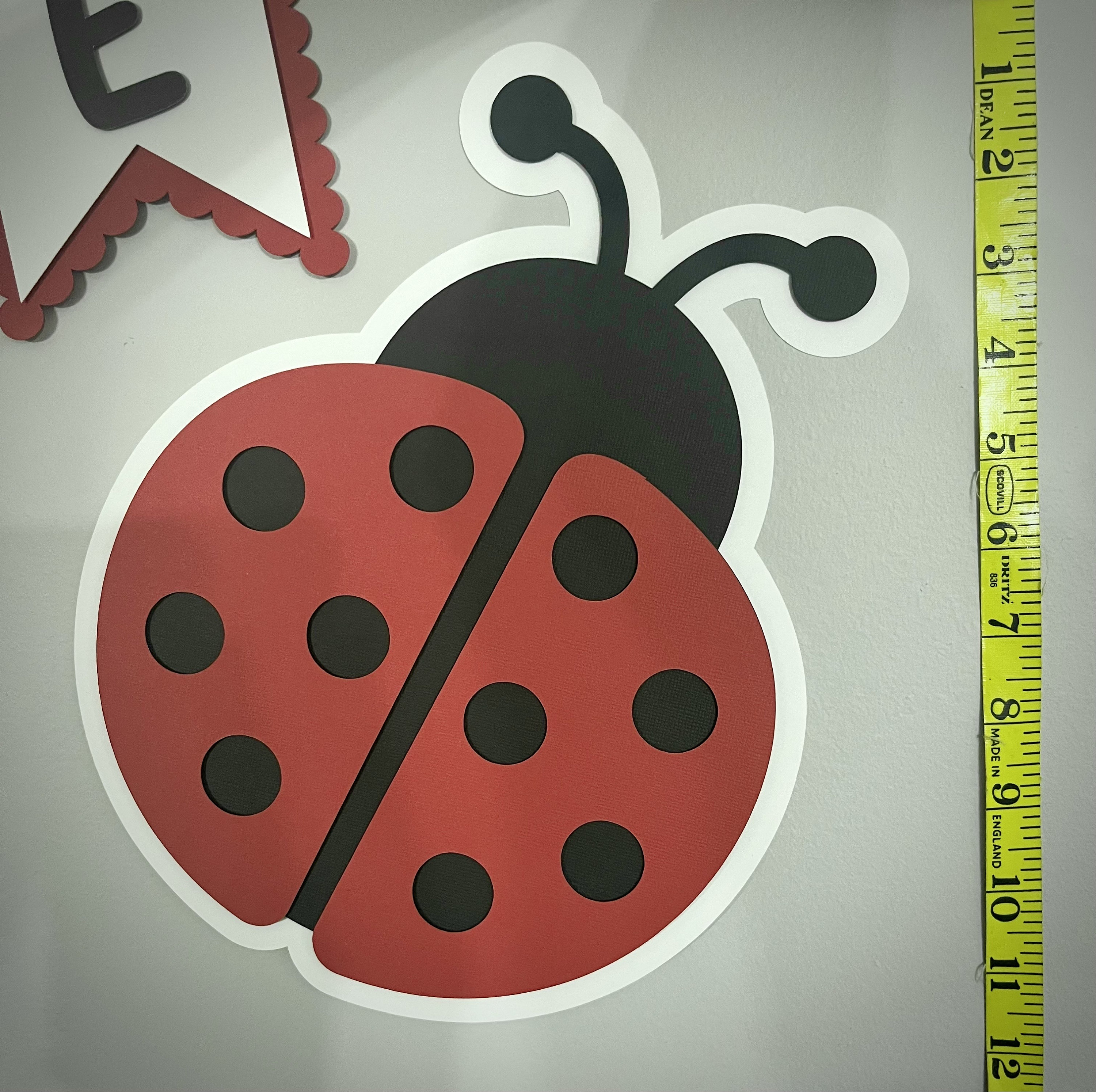 Giant Ladybug Die Cut Party Decorations. Lady Bug Birthday Party ...