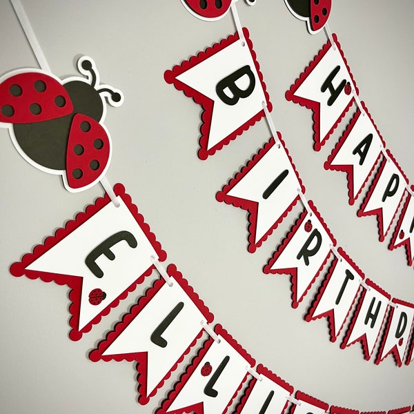 Ladybug Banner - Etsy