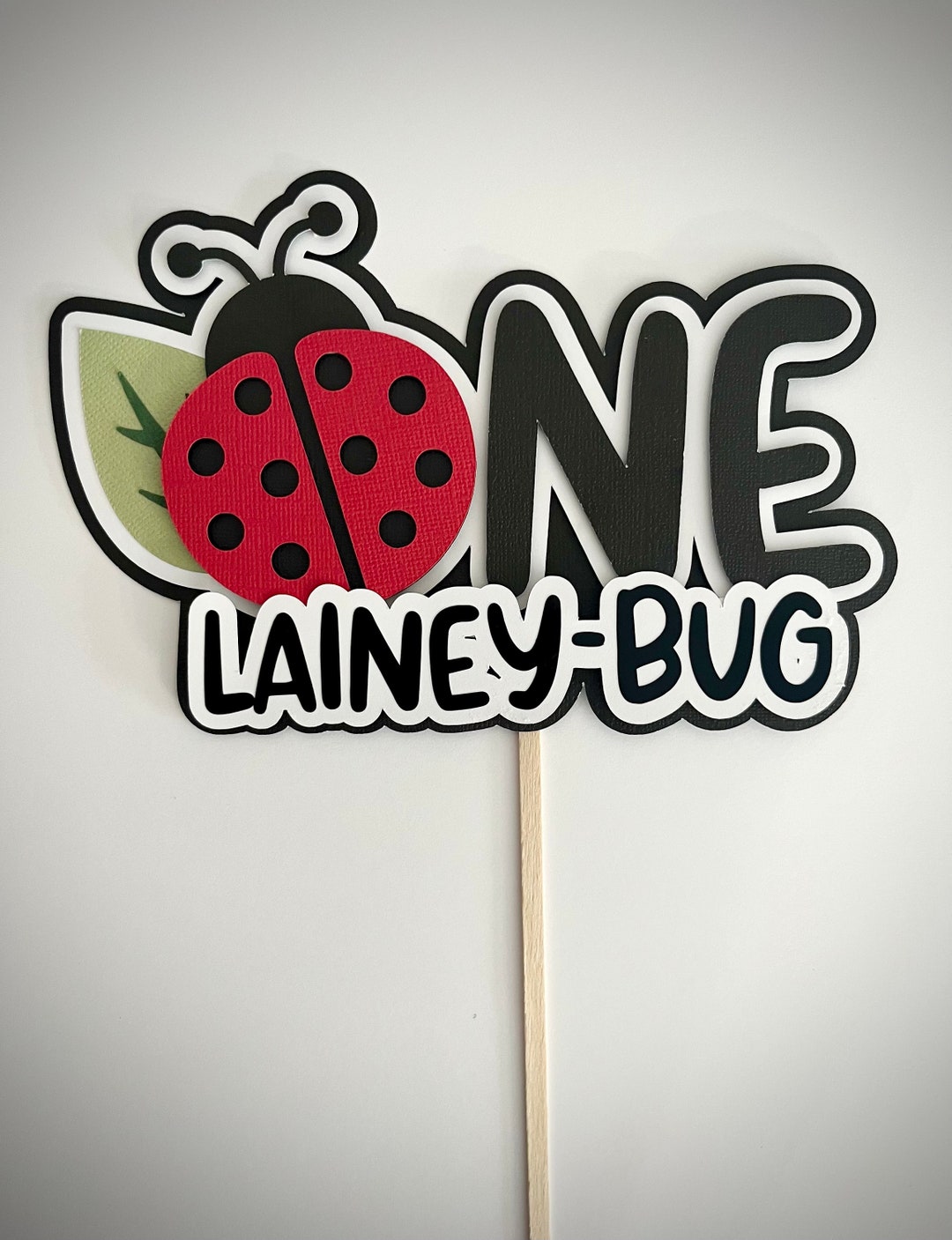 Ladybug First Birthday Cake Topper. Ladybug Party Decorations. - Etsy