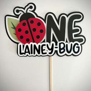 Ladybug First Birthday Cake Topper. Ladybug Party Decorations ...