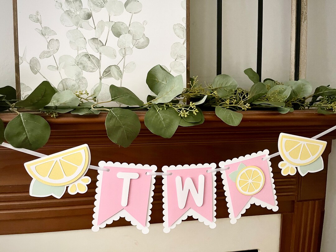Sweet One Lemon Highchair Banner. Lemon First Birthday Party ...