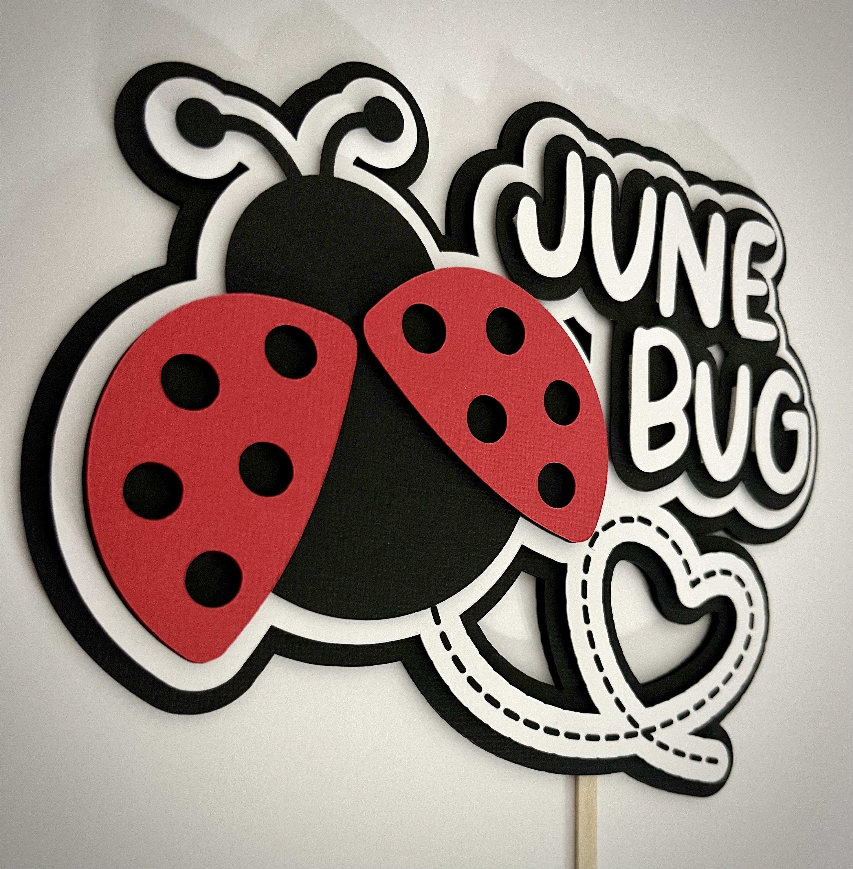 Ladybug Birthday Party Cake Topper. Personalized Ladybug Cake Topper ...