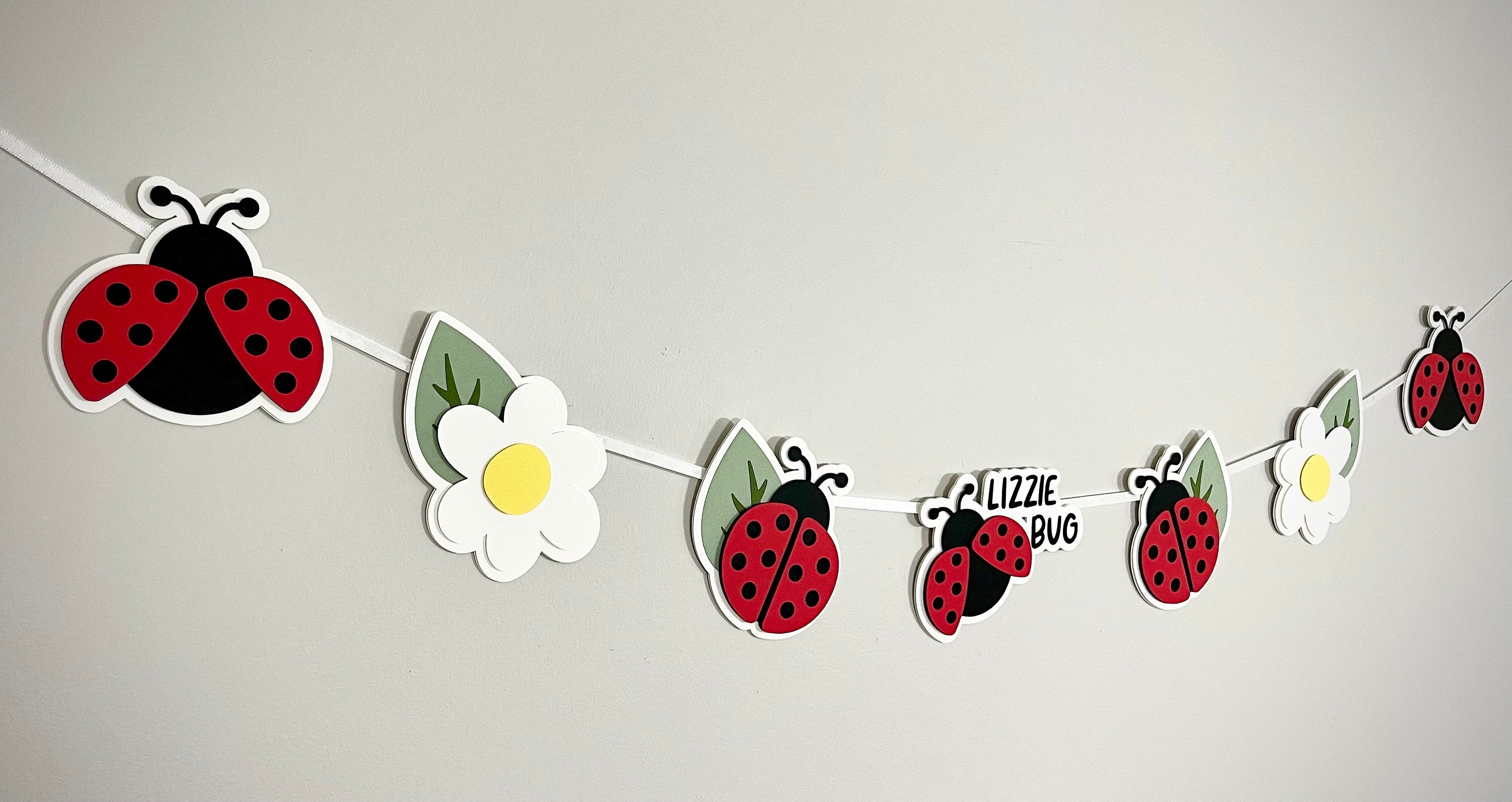 Ladybug Birthday Party Decorations. Ladybug Birthday Banner. Decorative ...