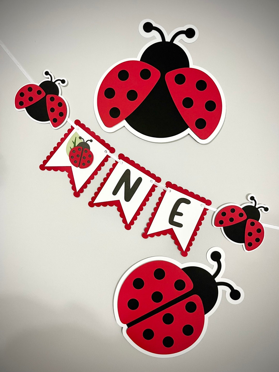 Giant Ladybug Die Cut Party Decorations. Lady Bug Birthday Party ...