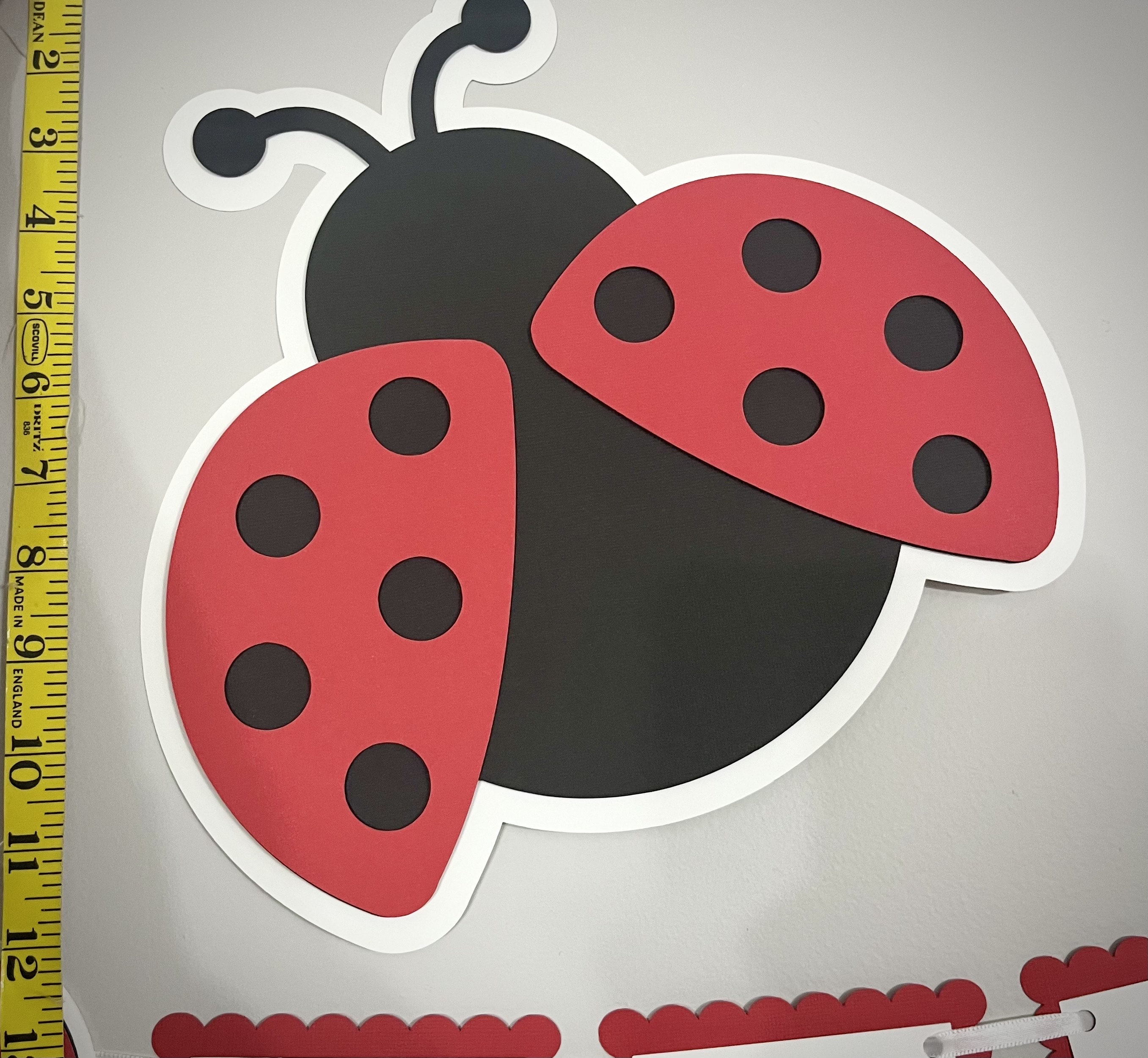 Giant Ladybug Die Cut Party Decorations. Lady Bug Birthday Party ...