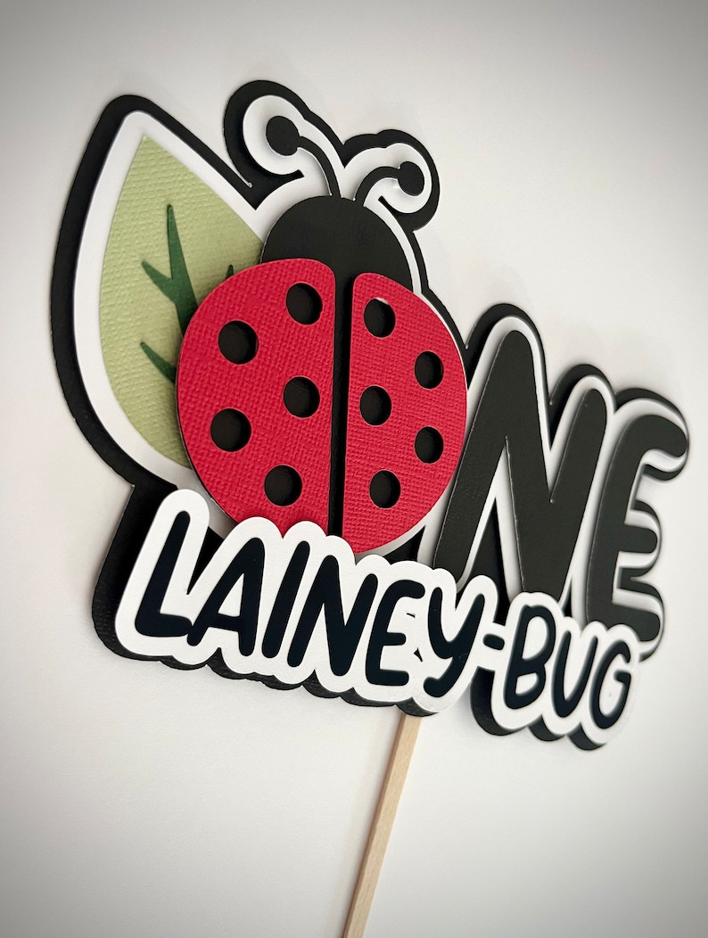 Ladybug First Birthday Cake Topper. Ladybug Party Decorations ...