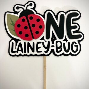 Ladybug First Birthday Cake Topper. Ladybug Party Decorations ...