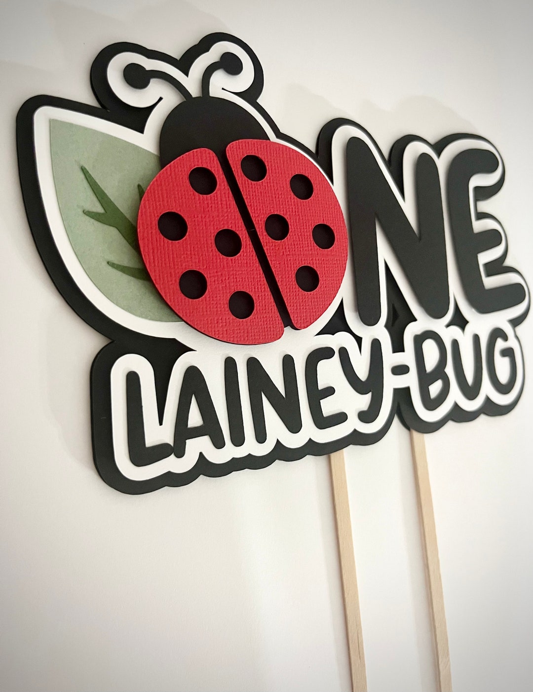 Ladybug First Birthday Cake Topper. Ladybug Party Decorations ...