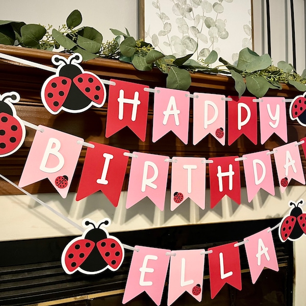 Ladybug Banner - Etsy