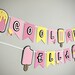 Popsicle First Birthday Banner. Cool One Popsicle Birthday Decorations ...