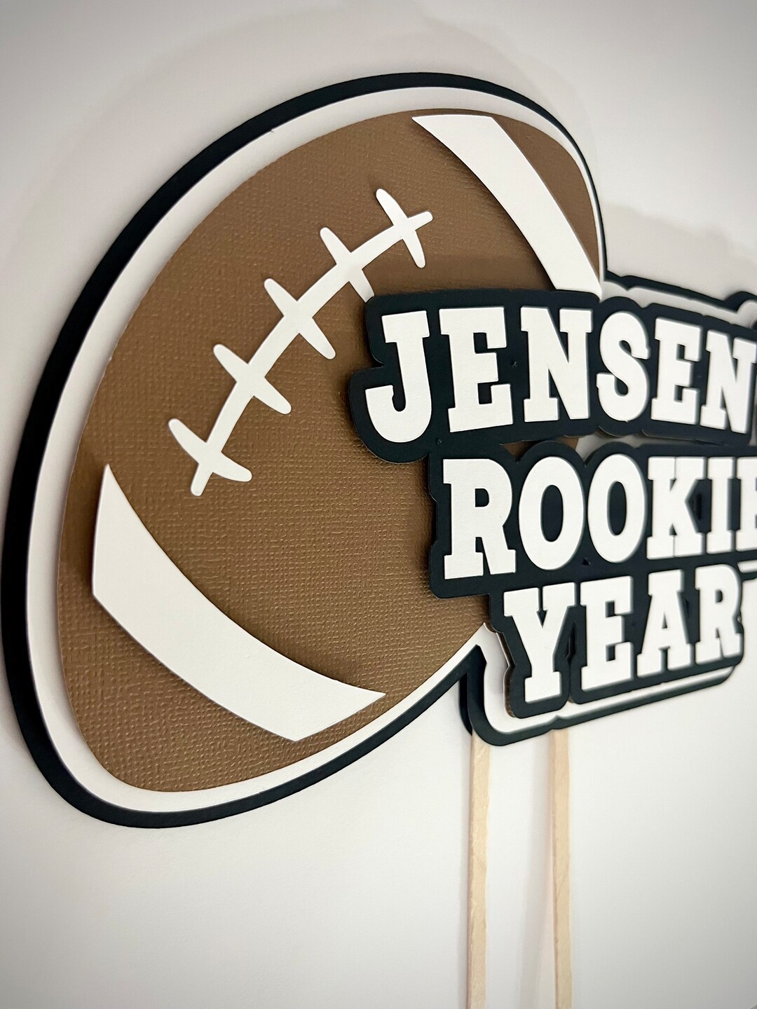 Rookie Year Cake Topper. Rookie Year First Birthday. Personalized ...