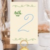 Reception Table Numbers Template Wedding Table Numbers Template ...
