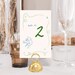 Reception Table Numbers Template Wedding Table Numbers - Etsy