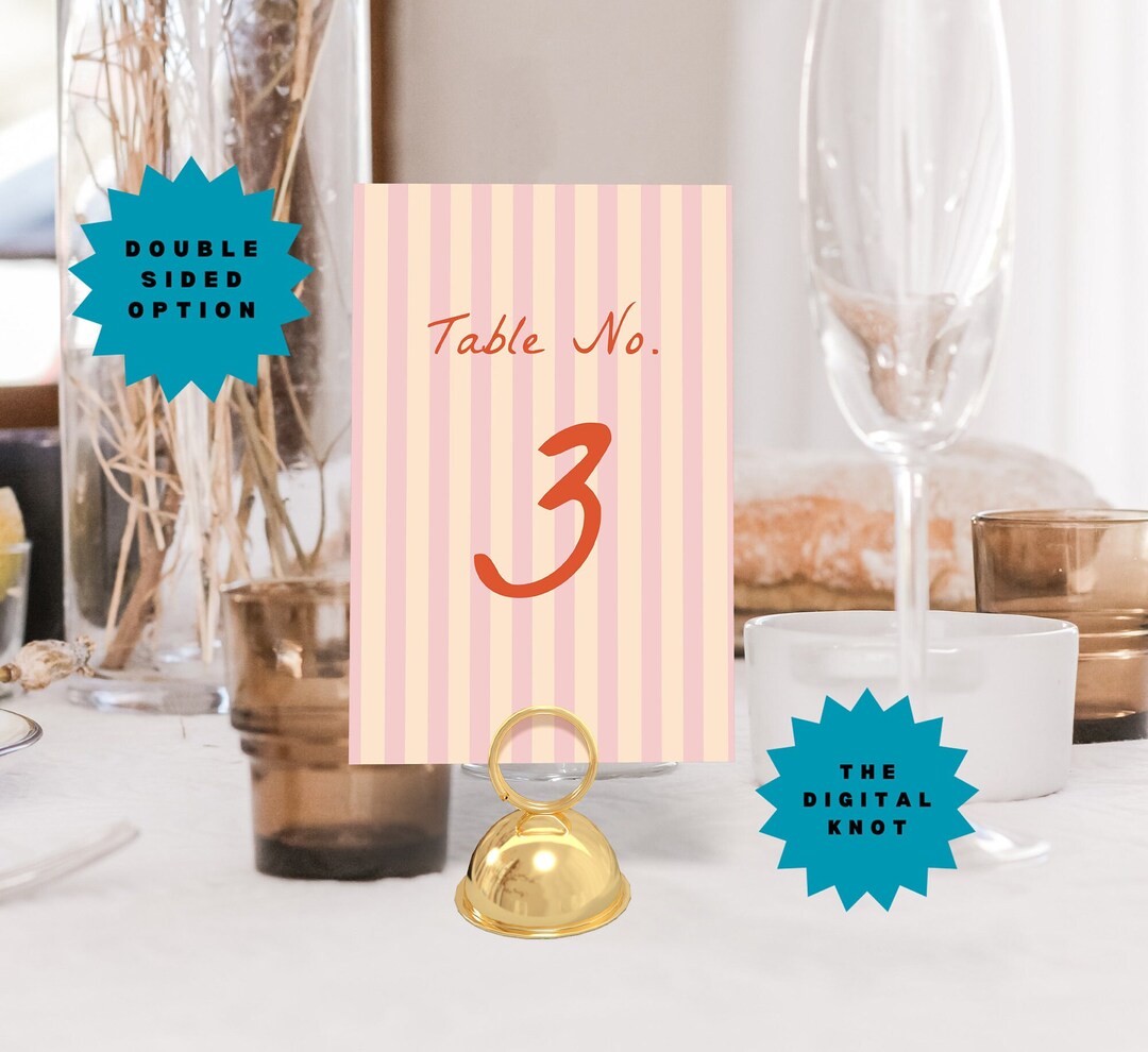 Reception Table Numbers Template Wedding Table Numbers Template ...