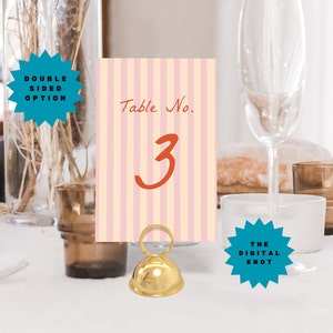 Reception Table Numbers Template Wedding Table Numbers - Etsy