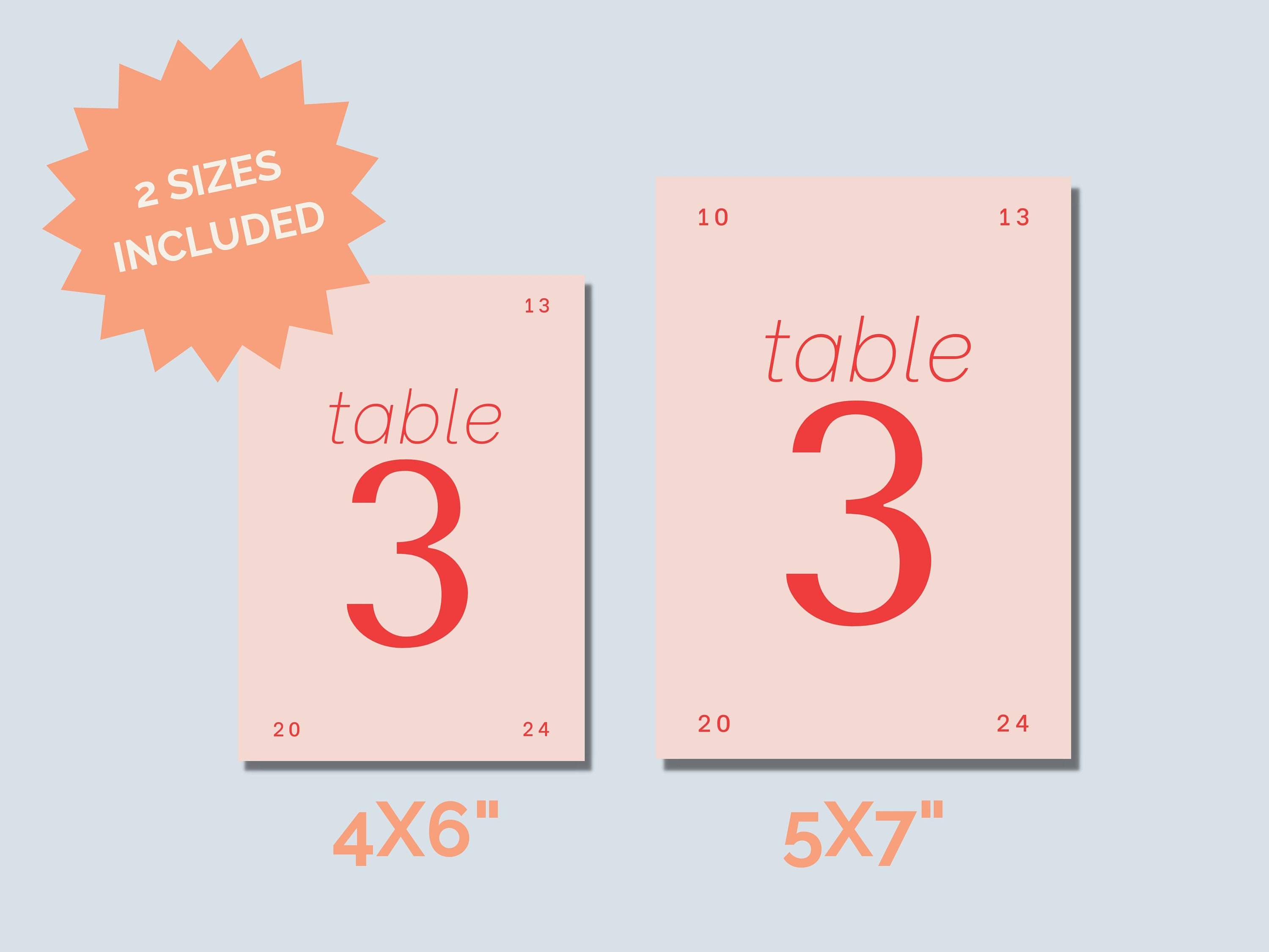 Wedding Table Numbers Printable Pink Table Numbers Template Reception ...