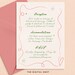 Whimsical Wedding Invitation Suite Handwritten Wedding Invite - Etsy