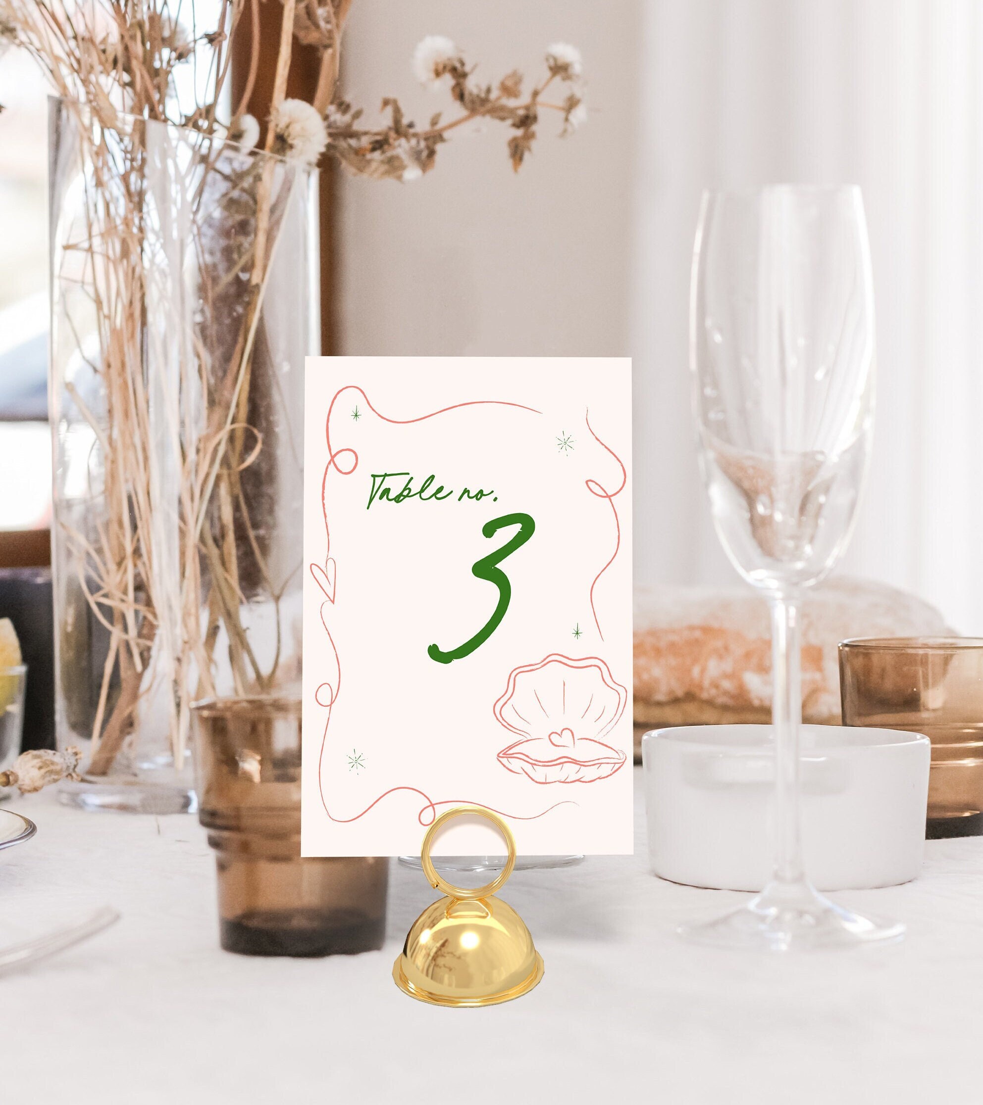Reception Table Numbers Template Wedding Table Numbers Template ...
