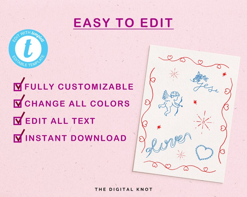 Whimsical Menu Template Wedding Menu Template Funky Menu Hand Drawn ...