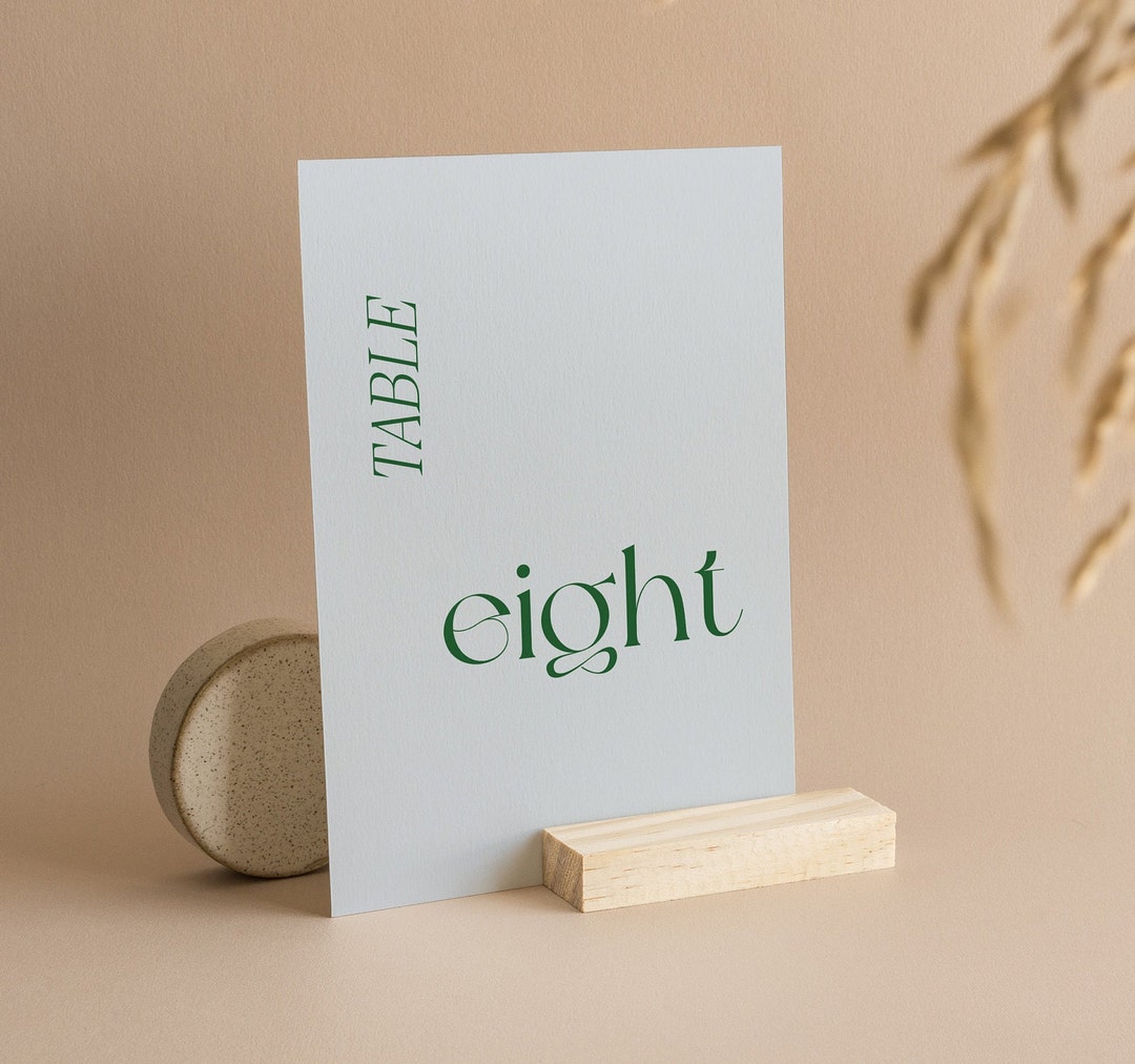 Wedding Table Numbers Printable Blue Table Numbers Template Reception ...