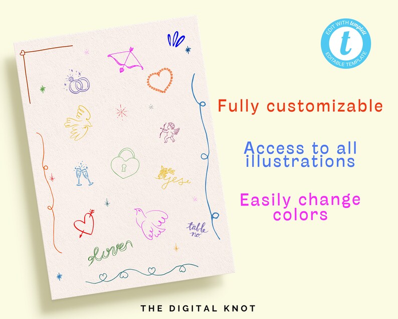 Whimsical Bar Menu Template Wedding Bar Menu Template Signature Drinks ...