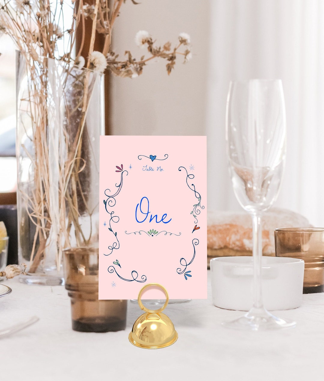 Reception Table Numbers Template Wedding Table Numbers Template ...