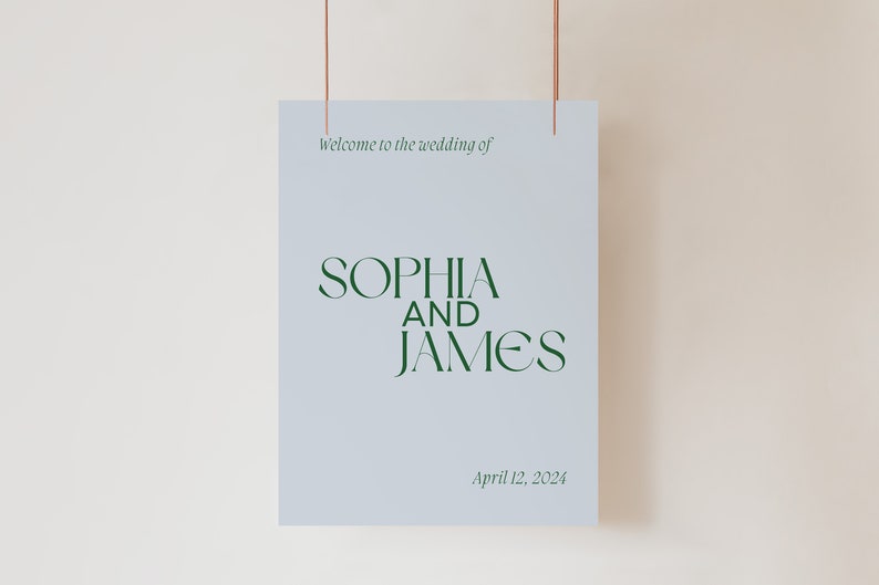 Wedding Welcome Sign Template Colorful Wedding Sign Large Wedding Sign ...
