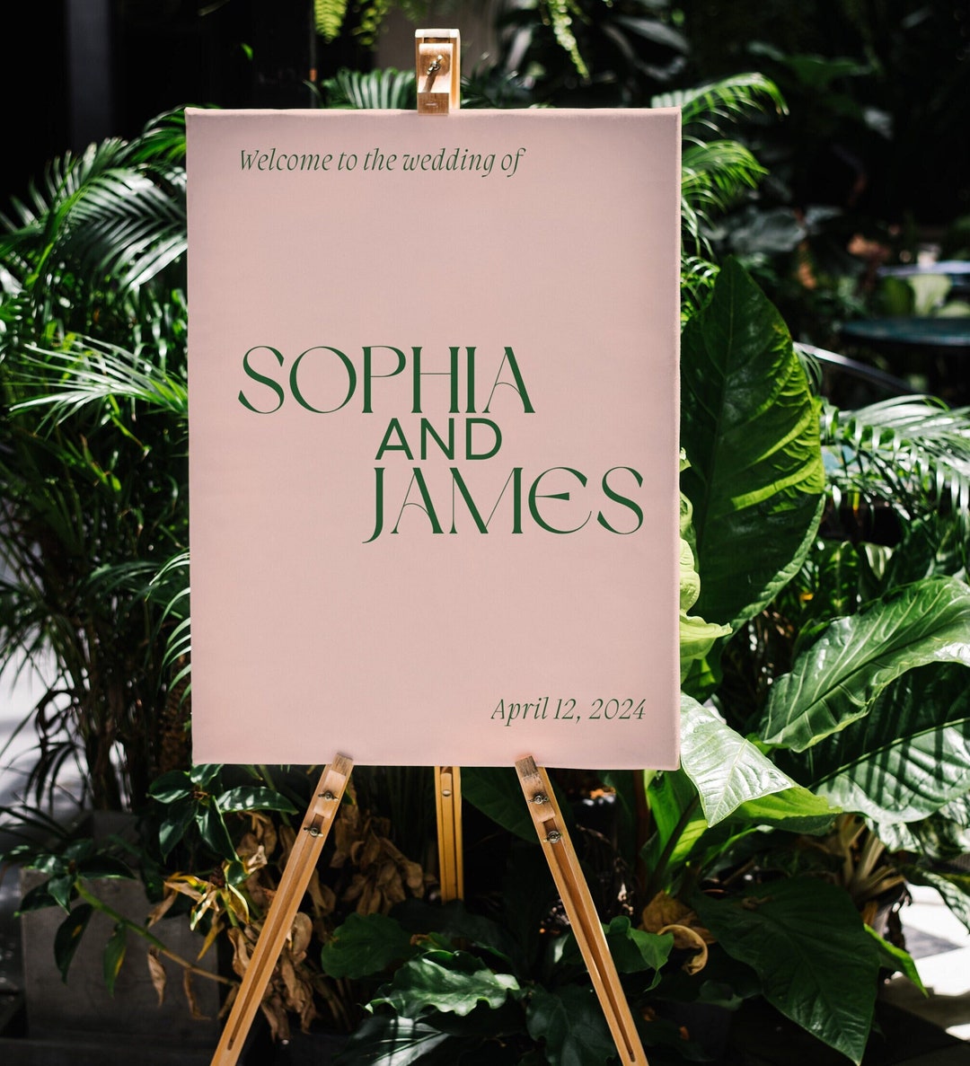 Wedding Welcome Sign Template Colorful Wedding Sign Large Wedding Sign ...