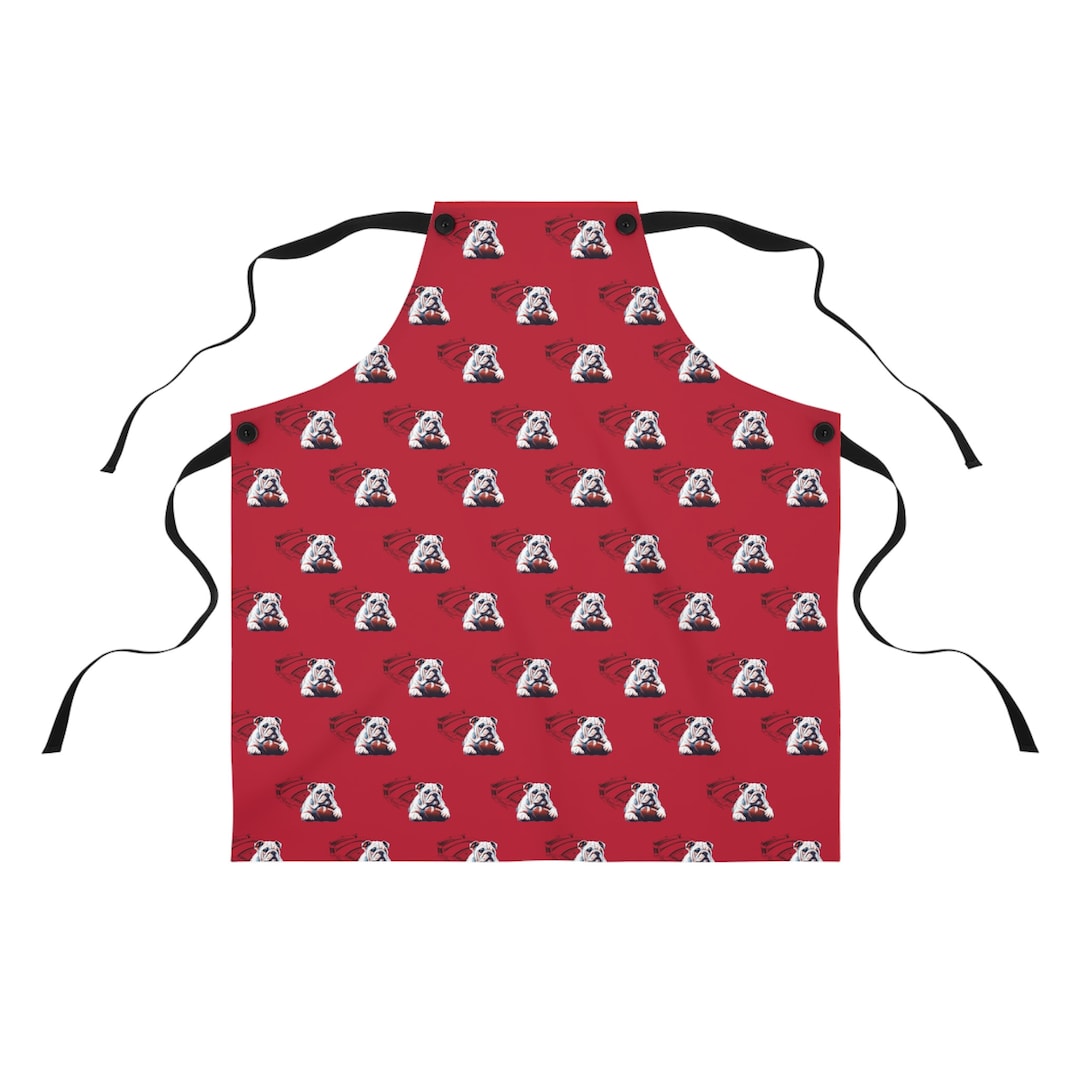 Georgia Bulldogs Apron English Bulldog Football Mom Apron Sanford ...